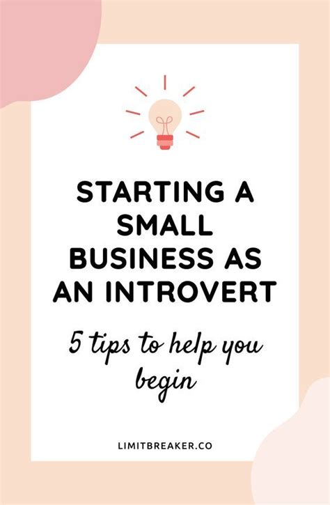 5 Tips For Starting A Successful Small Business As An Introvert Artofit