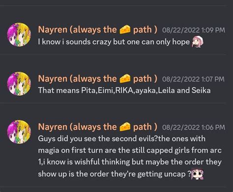 Rika Uncap Brought Me Back From The Grave Also Order Of Uncaps Was On Infiniroha Event R