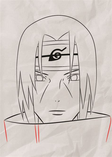 How To Draw Itachi Uchiha Easy Drawing
