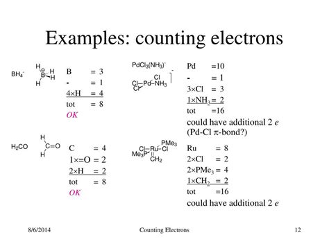 Ppt Electron Count Oxidation State Coordination Number Powerpoint Presentation Id 2955238