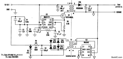 Switching Regulator With Transformer Isolated Feedback Power Supply
