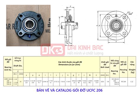 Gối Đỡ UCFC 206 - Đại Kinh Bắc