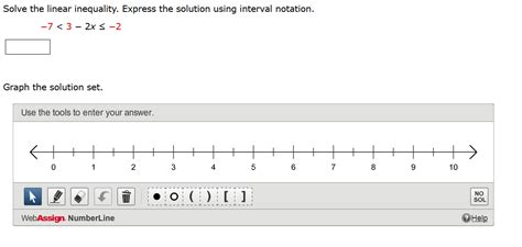 solved solve the linear inequality express the solution