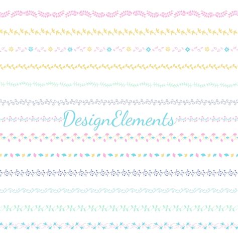 Free Vector Collection Of Divider Design Element Vectors