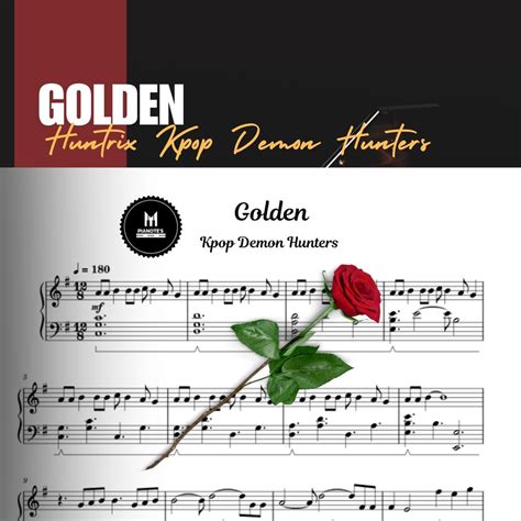 Golden Kpop Demon Hunters Piano Sheet Music Etsy Australia