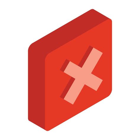 Red Square Element Icon Isometric 3d Style 14208785 Vector Art At Vecteezy