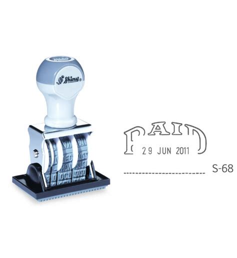 PAID Dater Stamp Shiny 68
