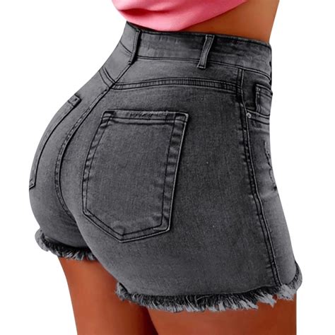 Bkqcnkm Jean Shorts Womens Denim Shorts High Waisted Shorts Women