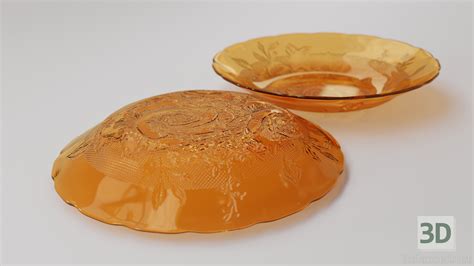 3d Model Glass Plate 78684