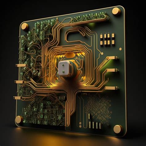 Premium Photo Ai Generation Technology Material Threedimensional Computer Motherboard Chip Picture