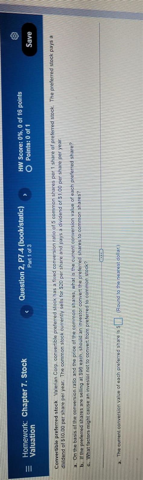 Solved Question 2 P7 4 Book Static Homework Chapter 7