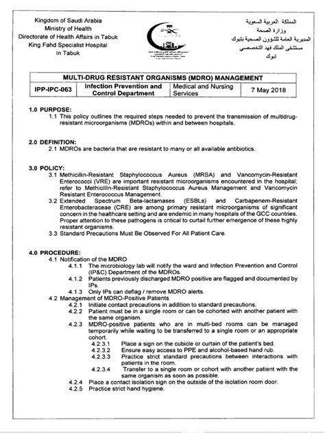 63 Mdro Pdf Methicillin Resistant Staphylococcus Aureus Medical