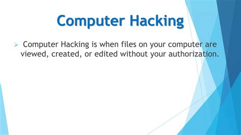 Hacking Its Types PPTX Internet For Beginners Internet