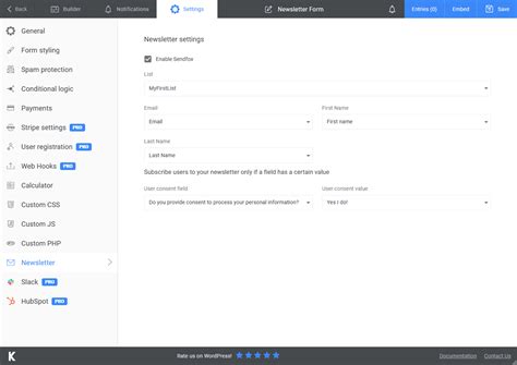 Kali Forms Sendfox Kali Forms