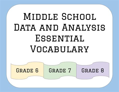 Data And Analysis Ms Vocab Review Grade 8 Goopenva