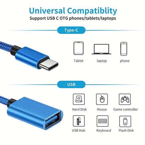 Otg Type C Cable Adapter Usb Type C Adapter Connector Temu
