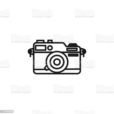 사진 카메라 라인 아이콘 라이프 스타일 일러스트 아이콘의 요소입니다 표지판 기호는 웹 로고 모바일 앱 Ui Ux에 사용할 수 있습니다 갇힌에 대한 스톡 벡터 아트 및 기타