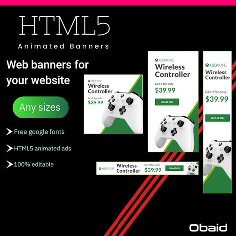 create animated html5 banner ads by obaidullah77 fiverr