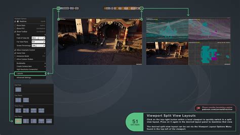Ue Tip Viewport Split View Layouts