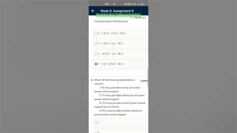 smart grid basics to advanced technologies assignment week 8 answers