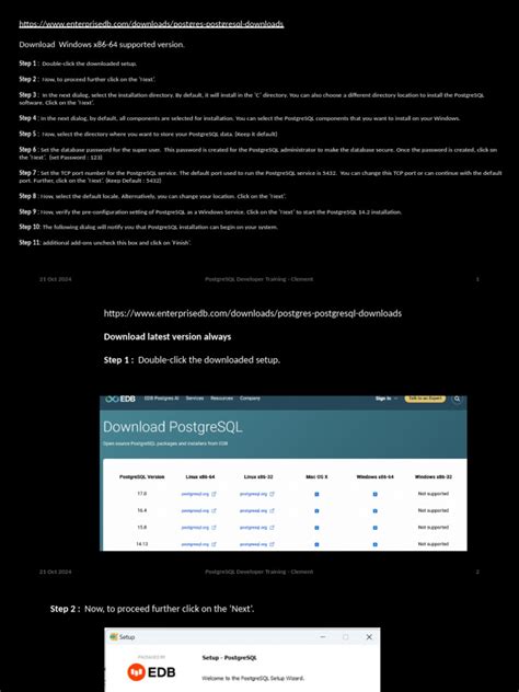 Postgresql Installation Step By Step Pdf Postgre Sql Password