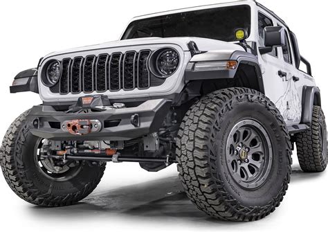 Fab Fours Ghost Stubby Front Bumper For 18 26 Jeep Wrangler Jl