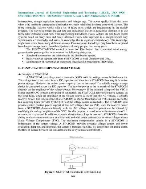 Wind Energy Conversion Systems Using Fuzzy Controlled Statcom For Power