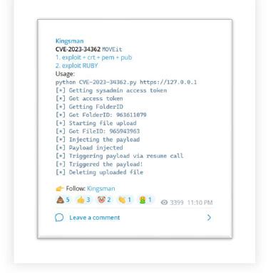 Hackers Selling Exploits For Critical Vulnerabilities On The Dark Web