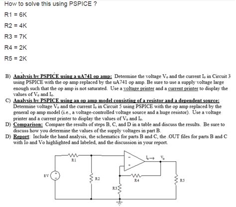 Solved How To Solve This Using Pspice Analysis Bv Pspice
