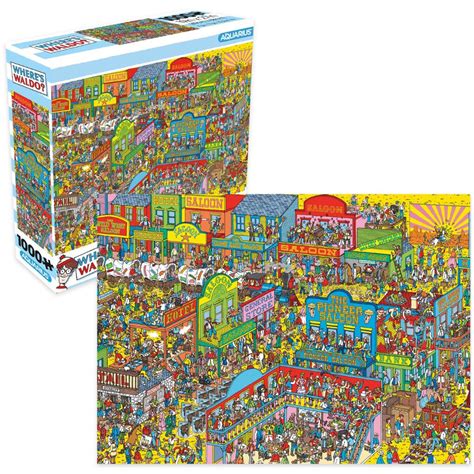 Wheres Waldo Wild West 1000 Piece Puzzle By Aquarius Retrofestive Ca