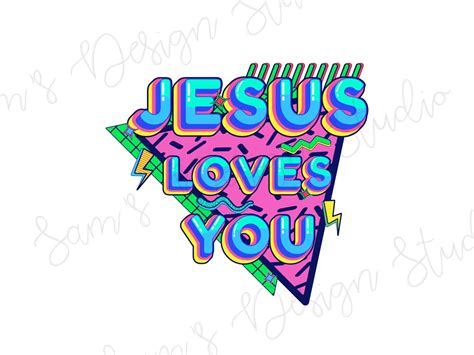 Retro Christian Png Christian Png Designs Jesus Loves You Png