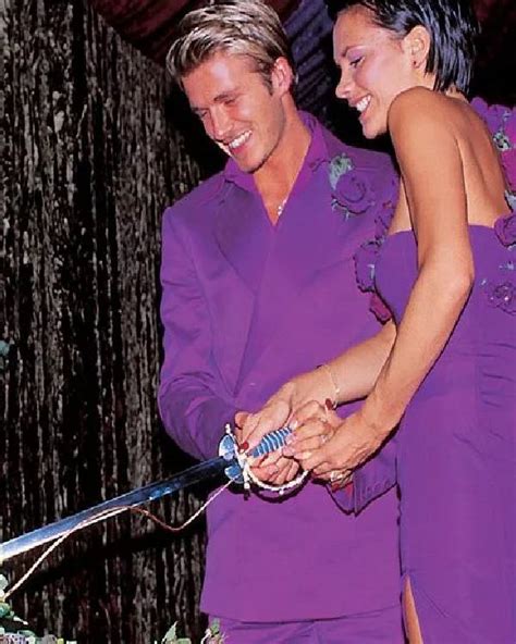 David Beckham Purple Suit New Arrivlas Free Shipping