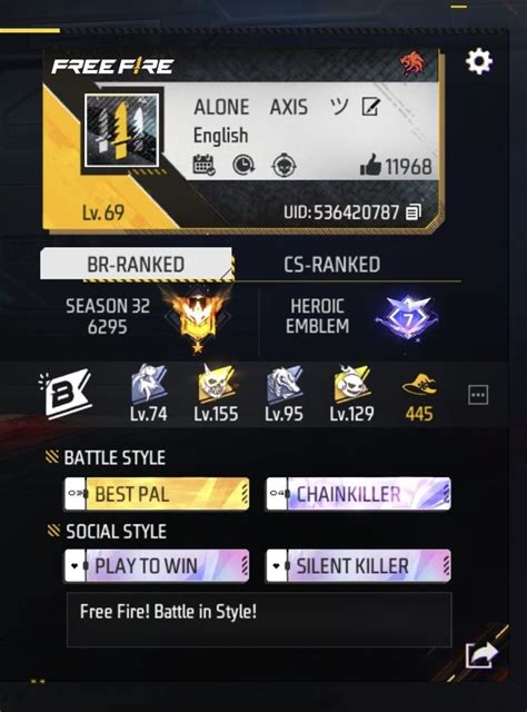 Menu For Mobile Game