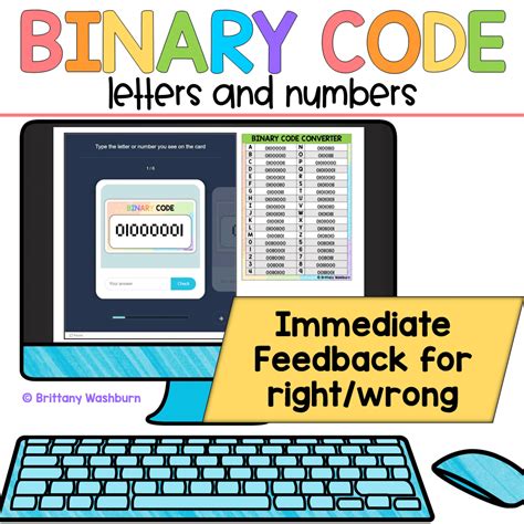 Binary Code Letter Chart