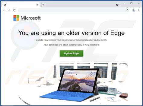You Are Using An Older Version Of Edge Pop Up Scam Removal And Hot Sex Picture