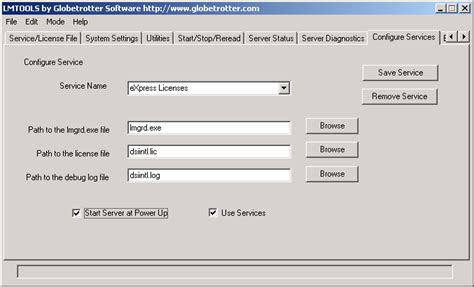 Configuring The License Server Software DSI International