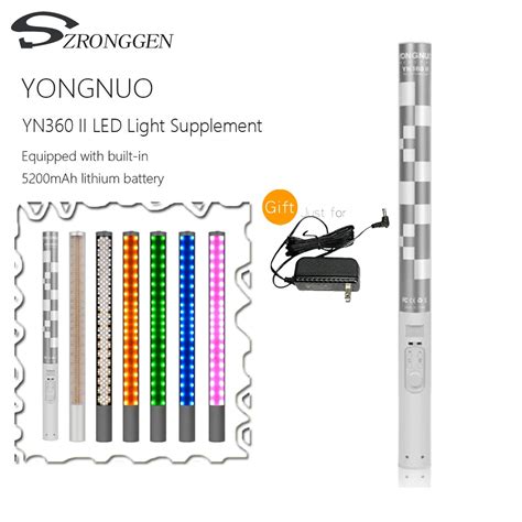 YONGNUO YN360II YN360 II 3200K 5500K Changeable RBG Colorful Handheld ...