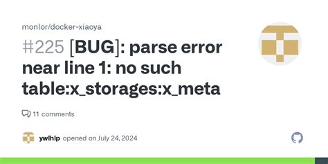 Bug Parse Error Near Line 1 No Such Tablexstoragesxmeta · Issue