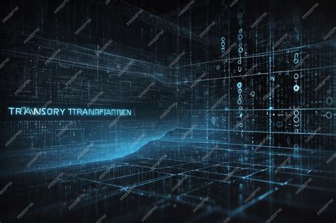 Premium Photo Digital Transformation Concept System Engineering Binary Code Programming