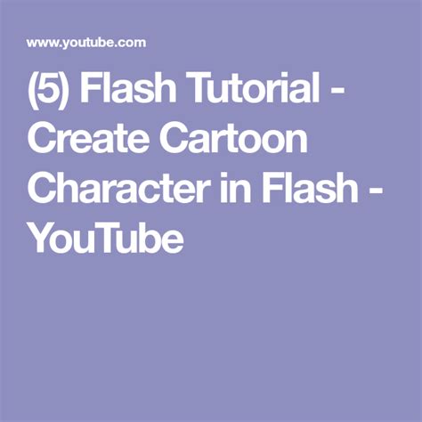 Flash Tutorial Create Cartoon Character In Flash YouTube Create Cartoon Character