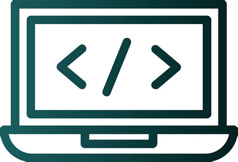 Laptop Code Vector Icon Design Vector Art At Vecteezy
