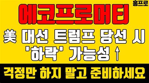 테슬라 호실적에도 못가는 이유는 모두 트럼프 탓 에코프로머티 걱정만 하지 말고 준비를 하세요 에코프로머티 에코프로 에코프로비엠 Youtube