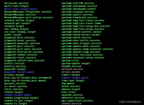 Linux 系统服务管理centos查看启动失败的服务 Csdn博客