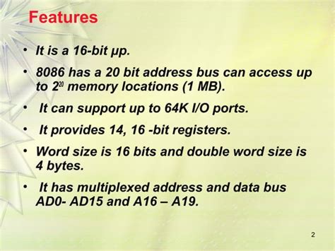 8086 Micro Processor Ppt