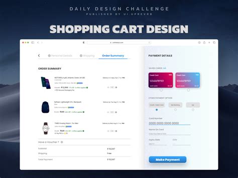 Daily Ui Shopping Cart Design By Ayush Sinha On Dribbble