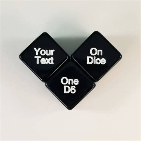 One Sided Dice Etsy