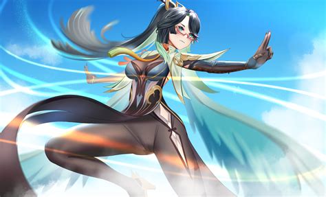 Xianyun Genshin Impact Drawn By Anoreika Tomoe Danbooru