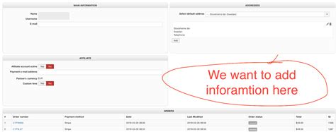 Hikashop Add Extra Information Customer Backend Hikashop