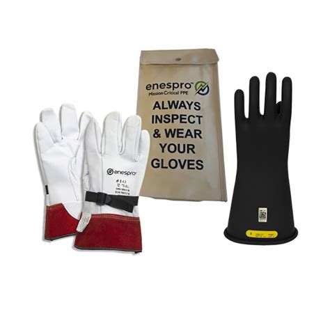 Nsa Class 2 Arcguard Rubber Voltage Glove Kit Kitgc2 Thefire