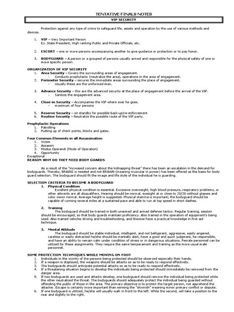 Tentative Finals Notes Pdf